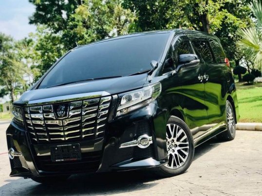 2015 TOYOTA ALPHARD 2.5 SC สีขาว wrap ดำ. 14492962
