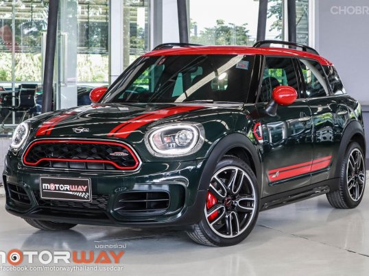 MINI Countryman John Cooper Works ALL4 สีเขียว Rebel Green ตัดหลังคาสี ...