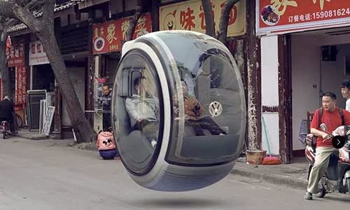 Volkswagen floating car concept รถต้นแบบหลุดจากการ์ตูนสุดเท่ห์